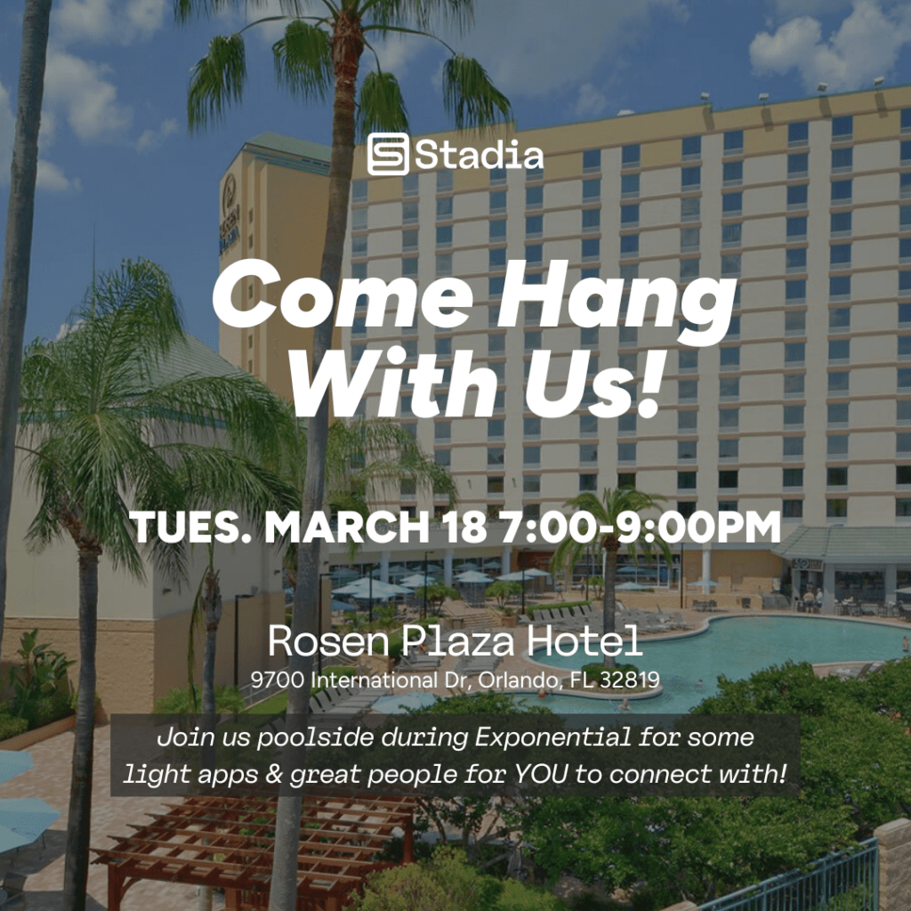 Stadia at Exponential 2025 | Church Multiplication & Leadership